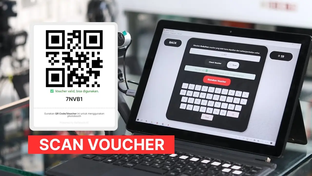 Fitur Scan Voucher Saat Menggunakan Photobooth Selfservice - Self Studio